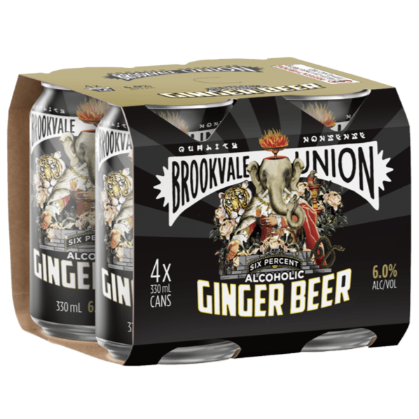 Brookvale Union Ginger Beer 6% 330mL Can – Auzi Liquor