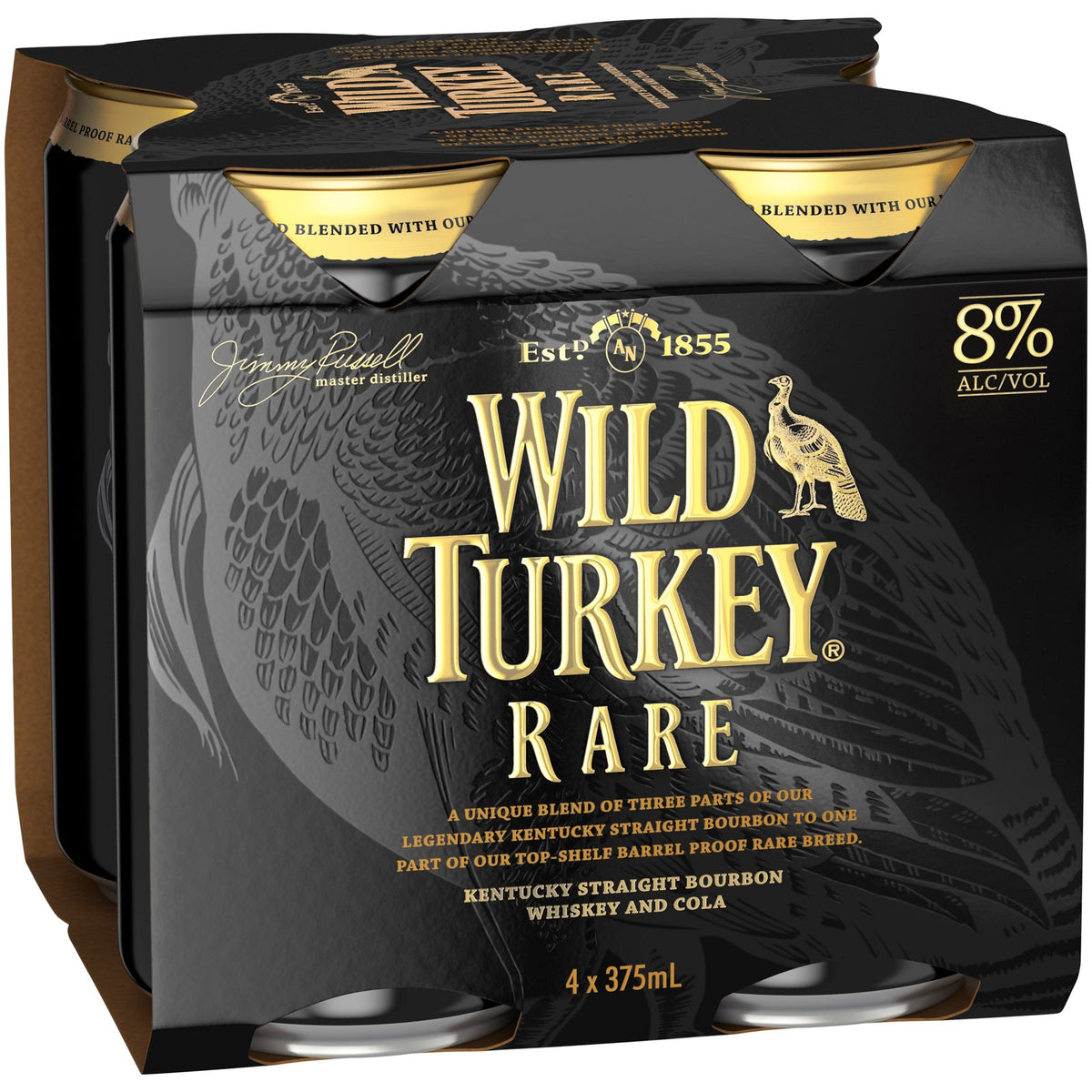 Wild turkey Rare Bourb & Cola 375mL 8% – Auzi Liquor