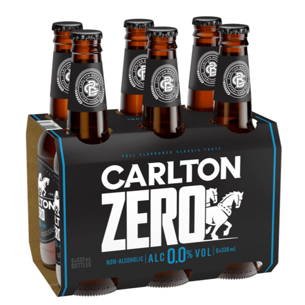Carlton Zero Non Alcoholic Beer Bottles 330 ml – Auzi Liquor