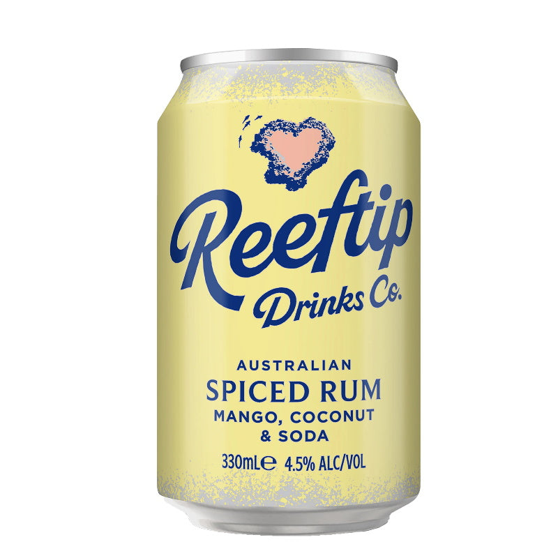 Reeftip spiced rum Mango coconut & soda 330 mL – Auzi Liquor