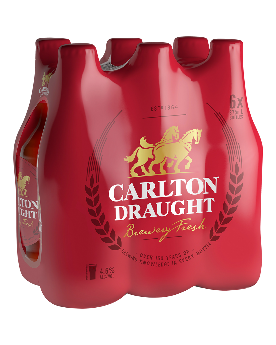 Buy Cheapest Carlton Draught Bottles 375mL from Auziliquor – Auzi Liquor