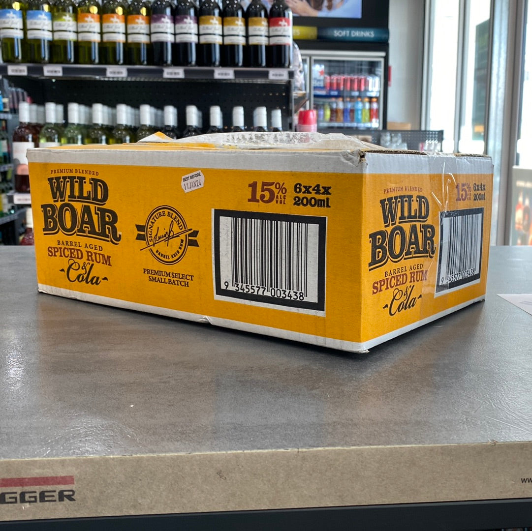Wild Boar Spiced Rum & Cola 15% 200mL – Auzi Liquor