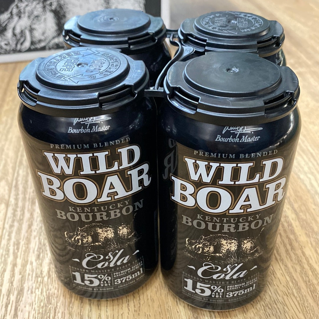 Wild Boar Kentucky Bourbon Cola 15% 375 mL Can – Auzi Liquor