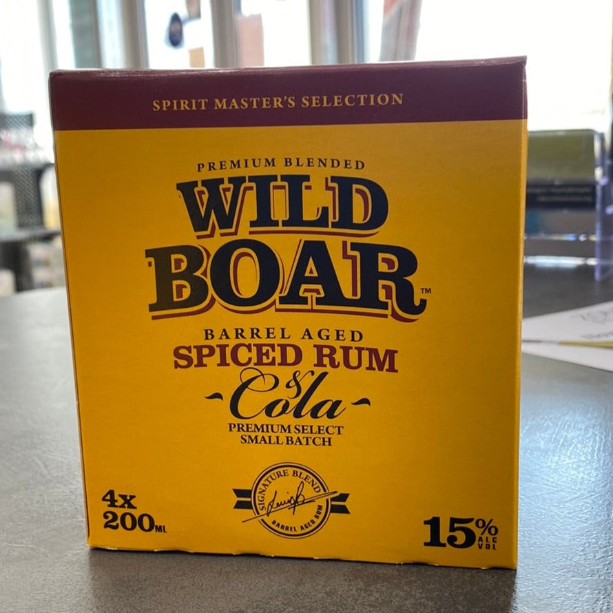 Wild Boar Spiced Rum & Cola 15% 200mL – Auzi Liquor